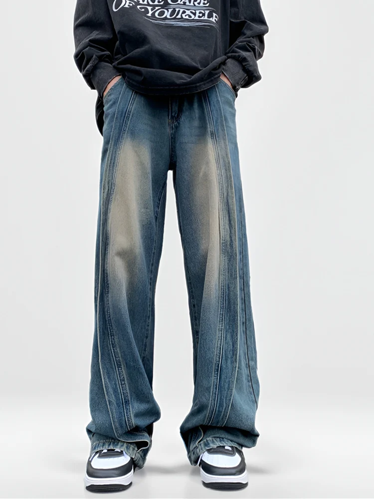 Men-Spring-Summer-Blue-Punk-Stitching-Jeans-Harajuku-Cotton-Wide-Leg ...