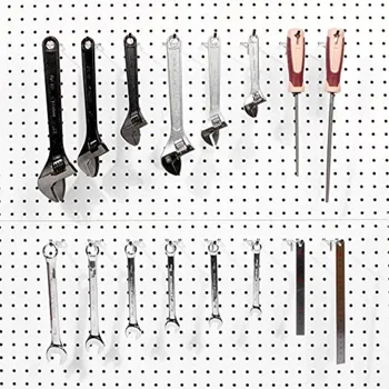 10/20/50Pcs Pegboard Hooks Grid Wall Mesh Retail Display Shop Peg Goods ...