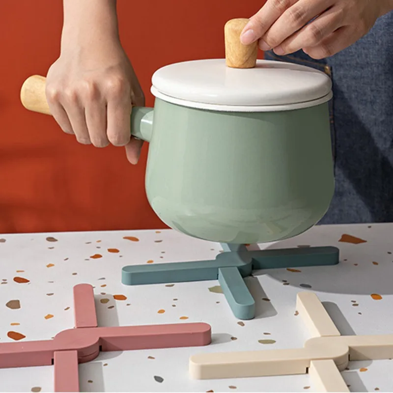 1Pc-Multi-purpose-Pot-HolderFoldable-Silicone-Heat-Resistant-Placemat ...