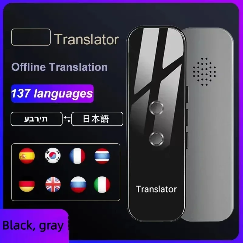 Traducteur-Bluetooth-intelligent-137-langues-voix-instantan-e-texte ...