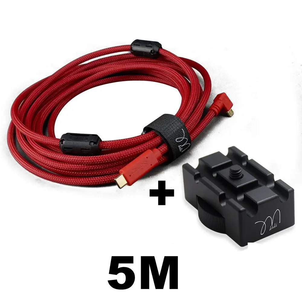 3m 5m USB C To Micro USB 5Pin Elbow SLR Camera Computer USB Online ...