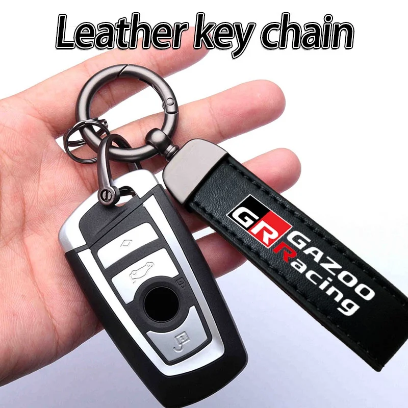 Car-Fashion-Leather-Key-Chain-for-Toyota-GR-Gazoo-Racing-Corolla-Hilux ...