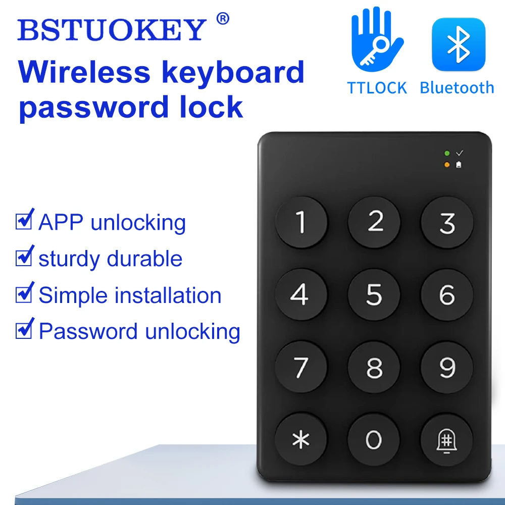 TTLOCK-Wireless-Keypad-Wire-Free-For-TTlock-TThotel-Smart-Lock-Invisible-Locks-without-Password ...