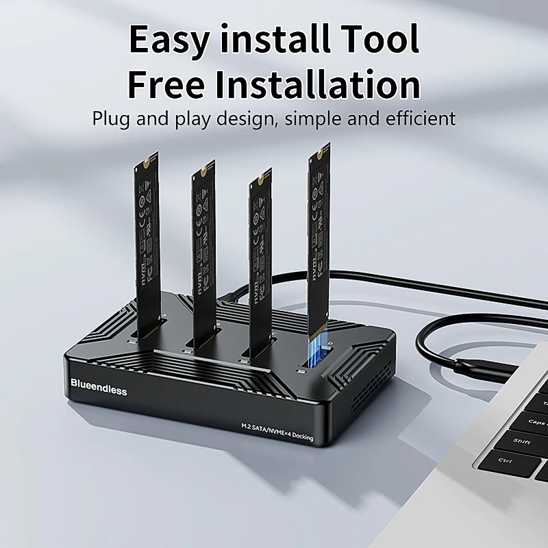 Blueendless-Docking-Station-Adapter-liga-de-alum-nio-SSD-externo ...