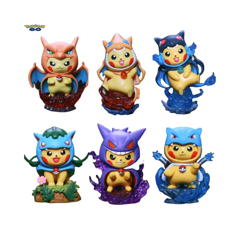Pokemon-Pikachu-COS-Charizard-Gengar-Mewtwo-Hand-Figure-Model-anime ...