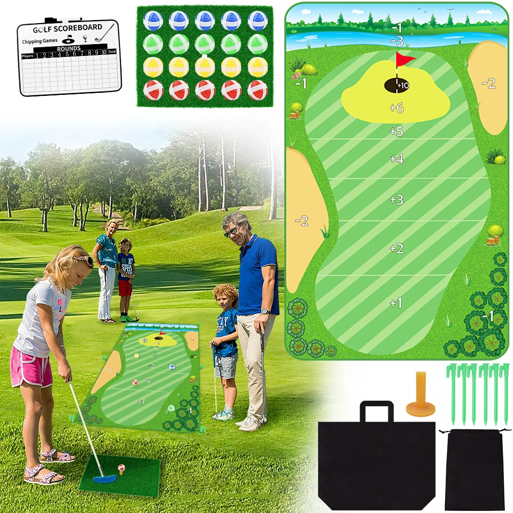 Velcro-Golf-Chipping-Game-Mat-Outdoor-Indoor-for-Adults-Family-Sticky ...