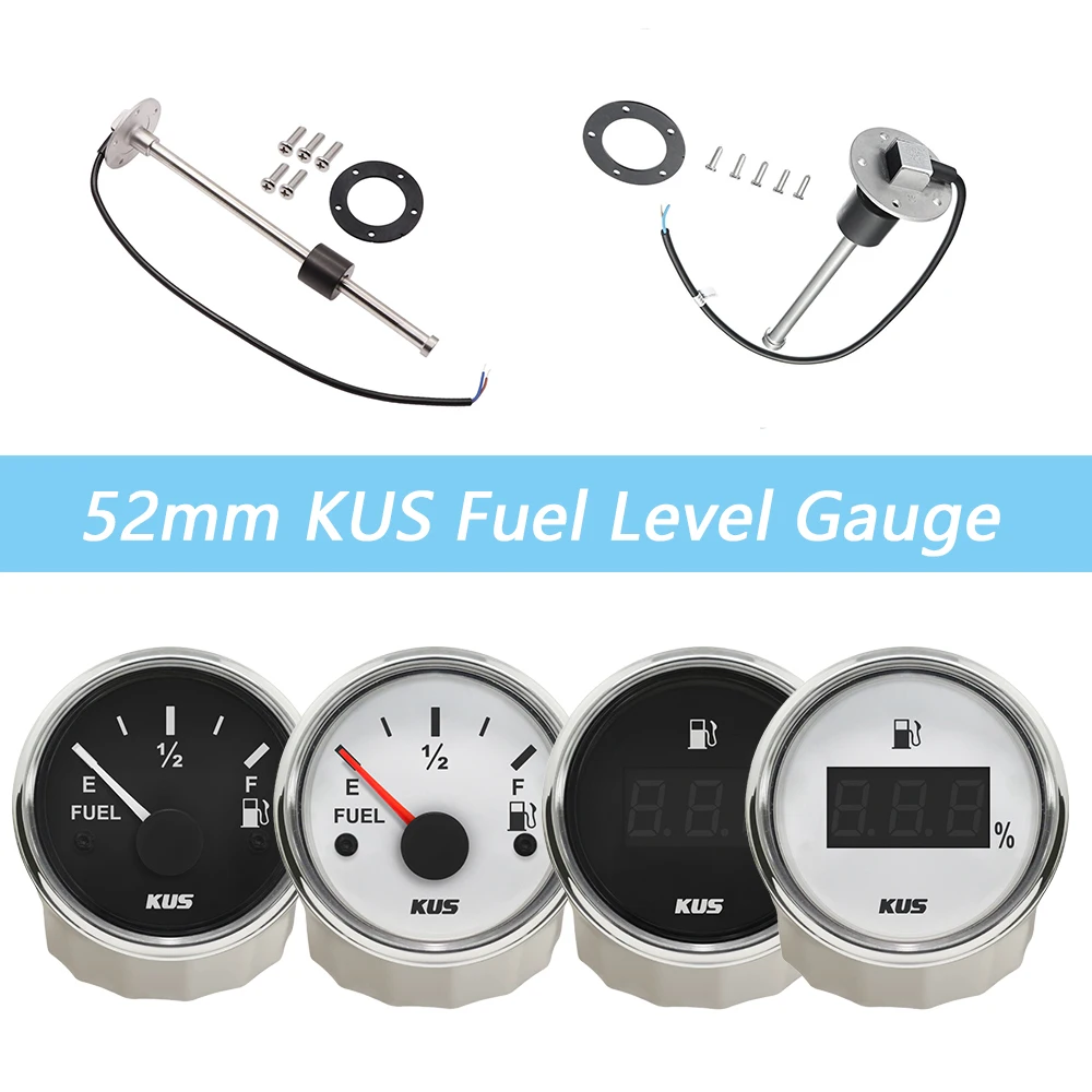 KUS-Car-Boat-Truck-52mm-Fuel-Level-Gauge-Meter-Indicator-0-190ohm-240 ...