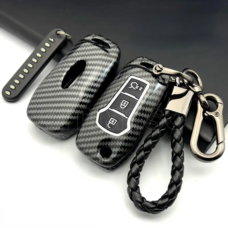 Carbon Abs Car Remote Key Case Cover Shell For Ford Fusion Fiesta ...