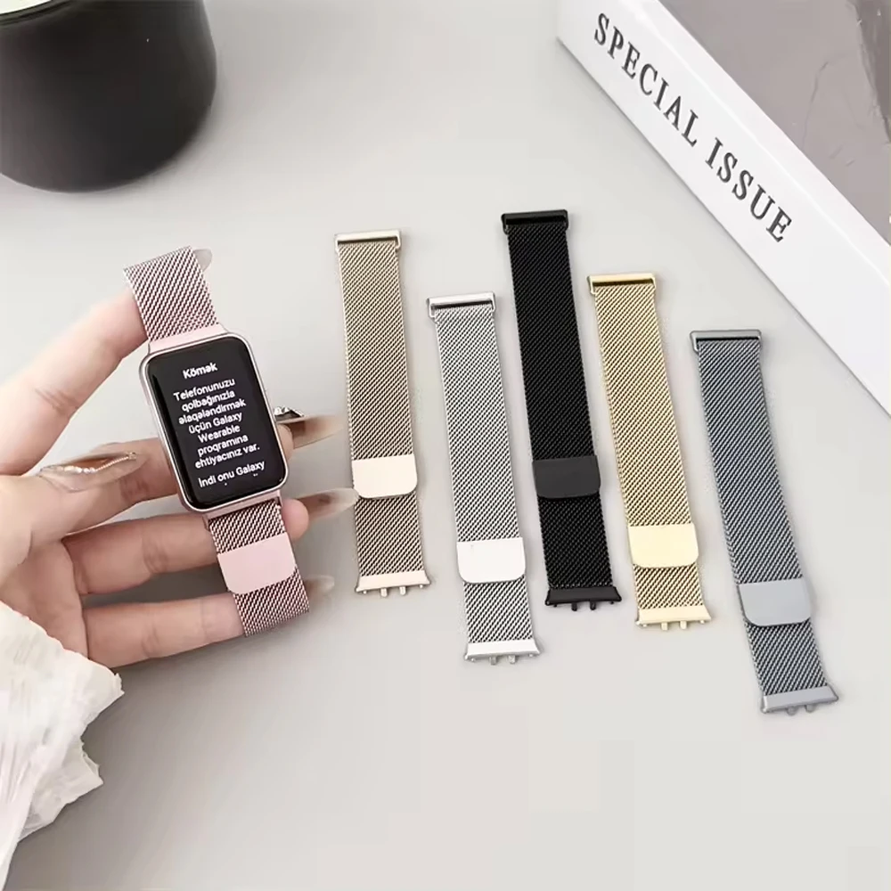 Correa-Milanese-loop-para-Samsung-Galaxy-Fit-3-accesorios-de-pulsera-de-acero-inoxidable-Correa ...