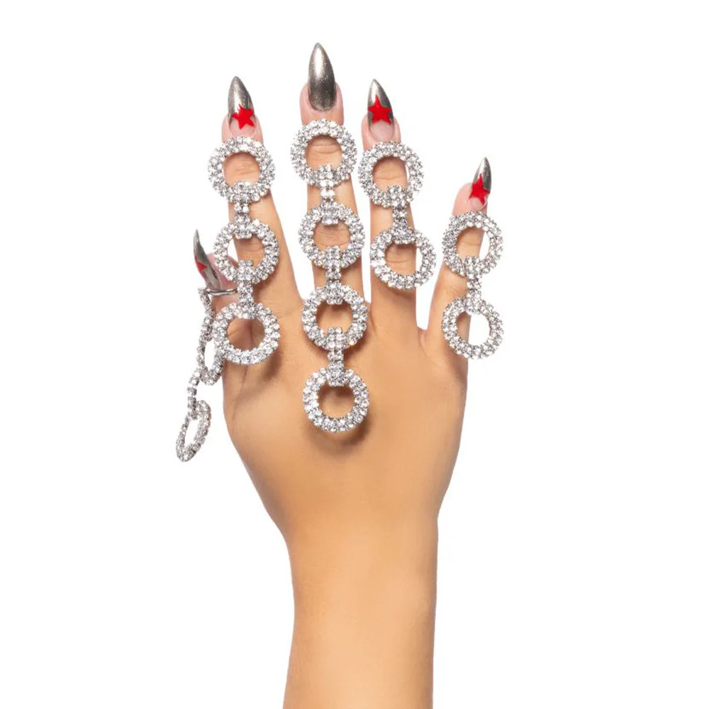 XSBODY-5pcs-Tassel-Ring-for-Women-Free-Shipping-Wedding-Nail-Rhinestone ...