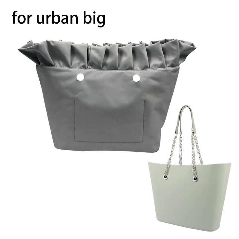 2025 New Urban Frill Pleat fold Inner Lining Insert Zipper Pocket ...