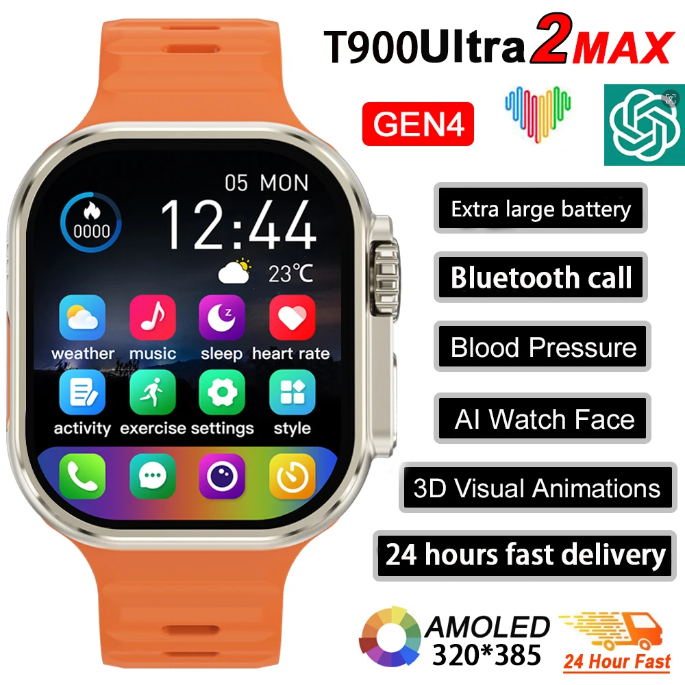 New-T900-ProMax-Watch-3-Smart-Watch-Men-Compass-GPS-Sports-Watch-Women ...