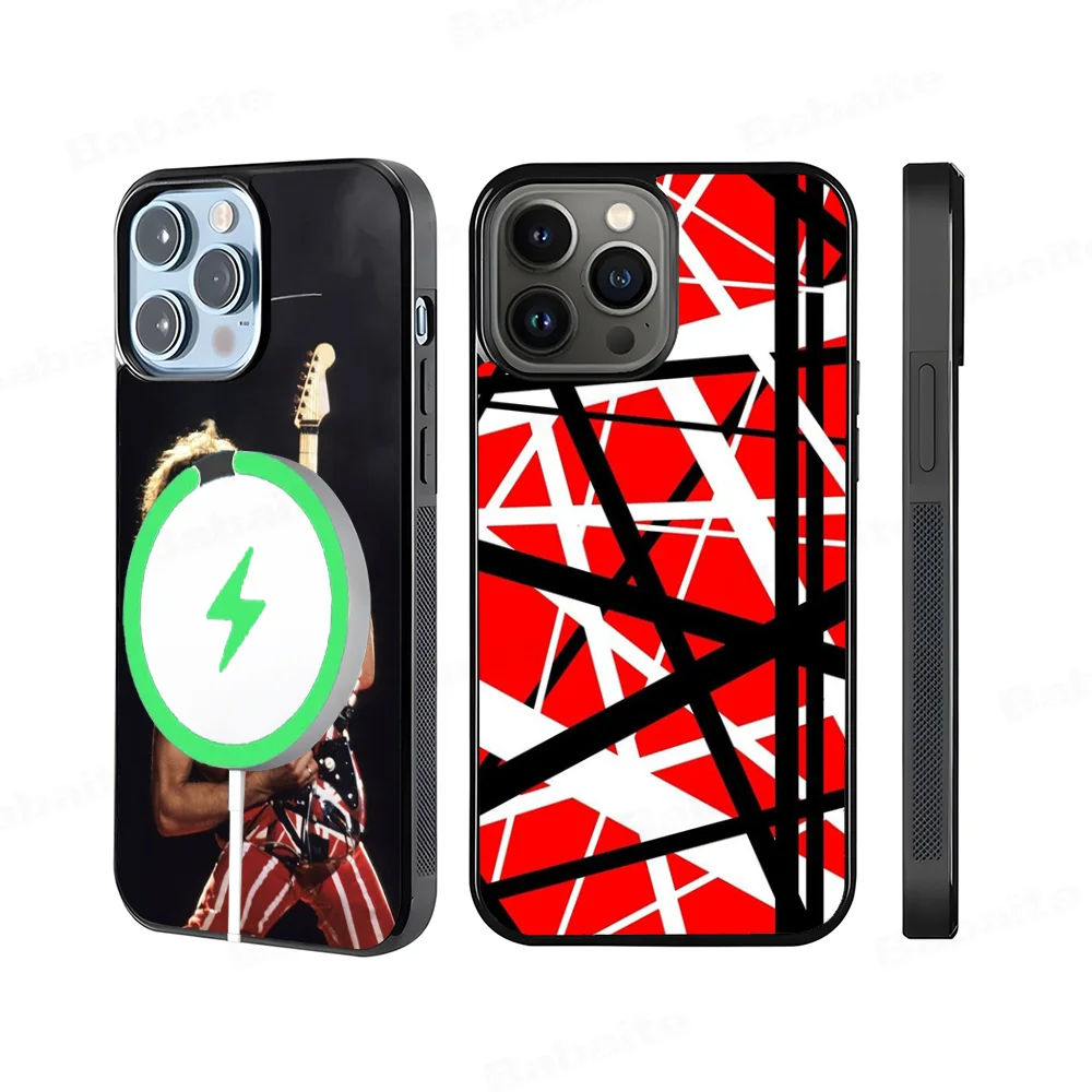E-Eddie Van Halen Graphic Guitar Phone Case Magnetic Case For IPhone 16 ...