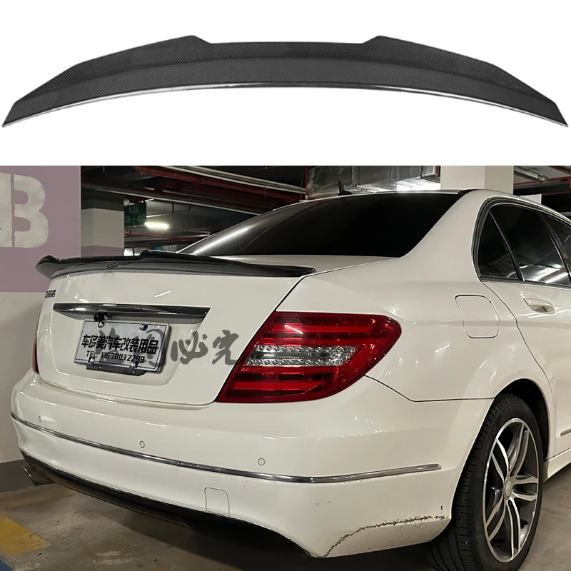 For-PSM-Style-Car-Rear-Trunk-Lid-Spoiler-Wing-Fit-For-Mercedes-Benz-C ...