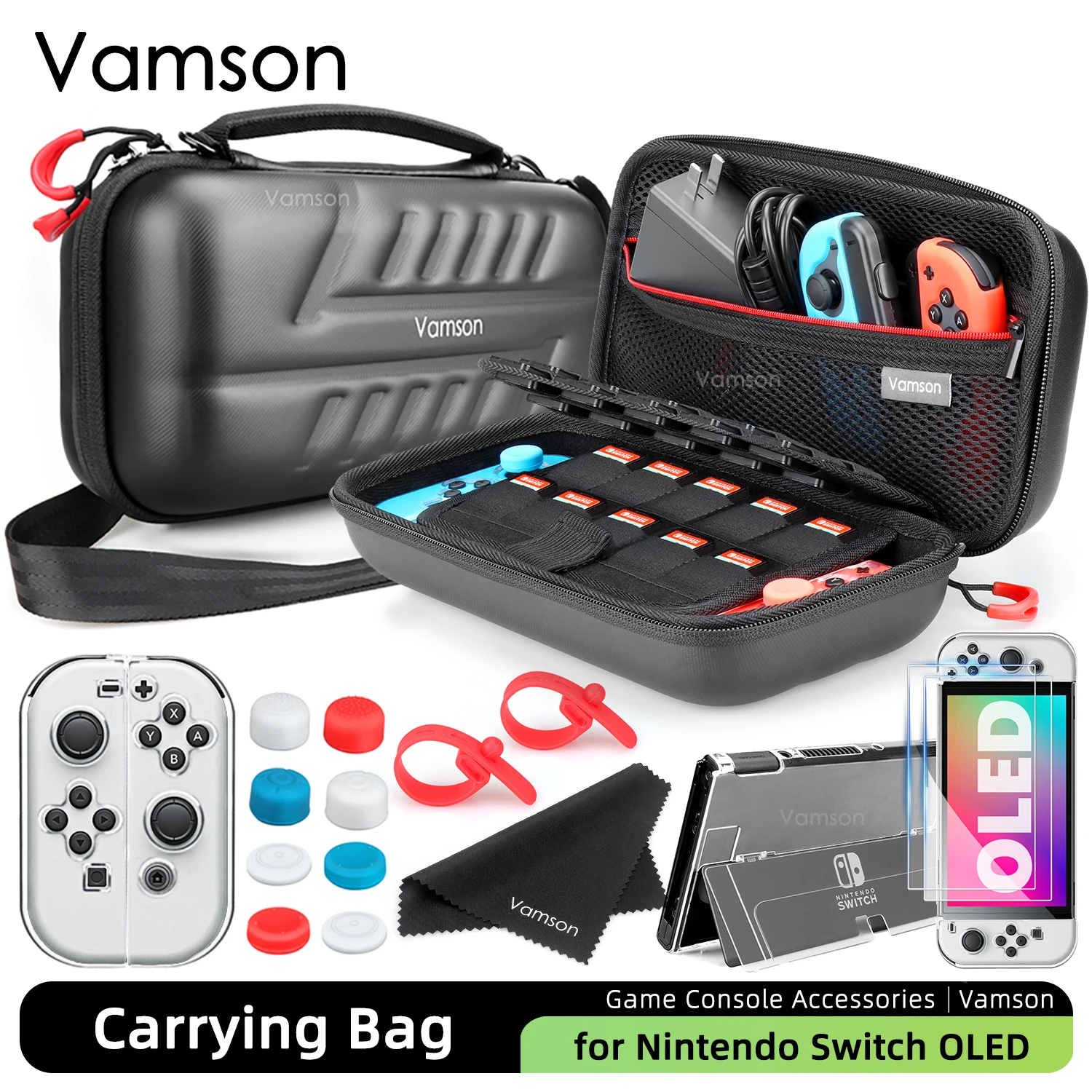 Vamson-High-Capacity-PU-Waterproof-Carrying-Case-for-Nintendo-Switch ...