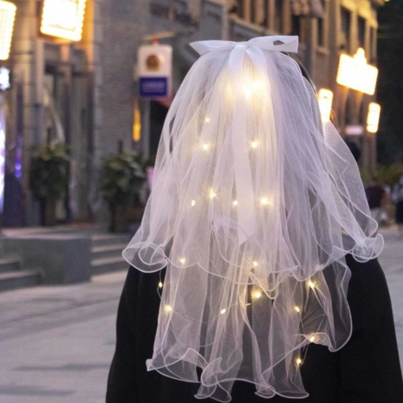 Veil Crowns Led Bridal Veil Light Up Wedding Veil Light Up Veil For ...