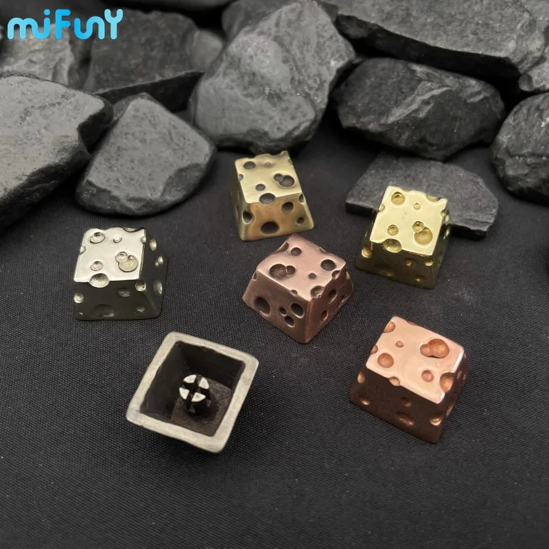 MFuny-Cheese-Keycap-Custom-Brass-Keyboard-Cap-Handmade-Artisan-Key-Caps ...