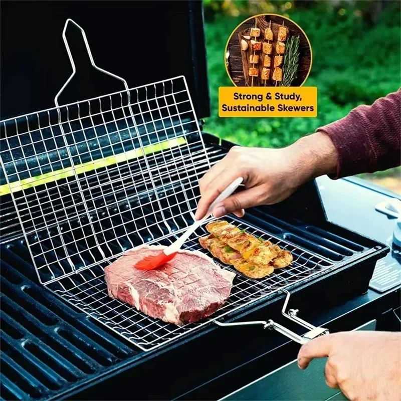 Non-Stick BBQ Grill Basket – Be Free Outdoors