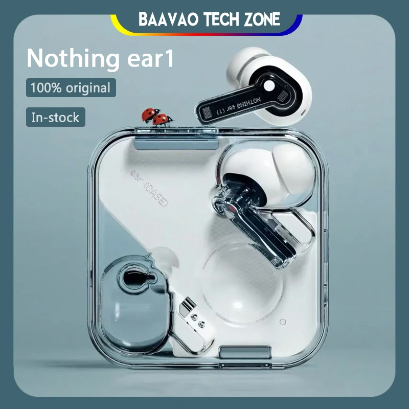 Nothing Ear 1 Wireless Earbuds Bluetooth 5.2 Dynamic Earphone In-ear ...