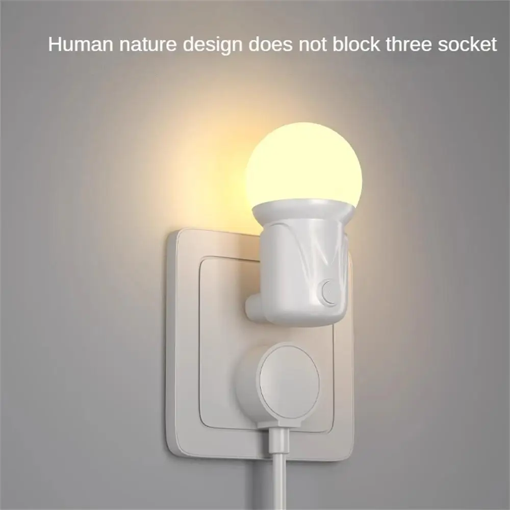 Portable Plug-in LED Night Light 2-color Baby Nursing Eye Sleep Light ...
