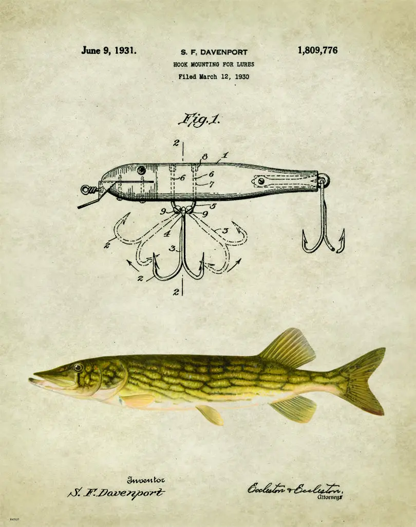 Fishing-Lure-Vintage-Print-Art-Canvas-Poster-For-Living-Room-Decor-Home ...