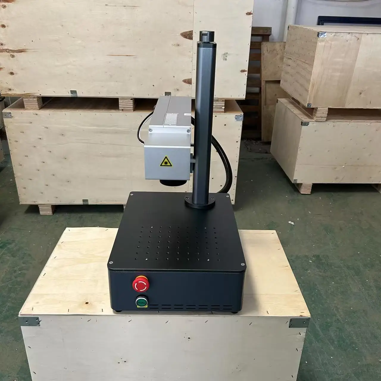 JPT 20W 50W M8 mini fiber laser marking machine do metal and non metal ...
