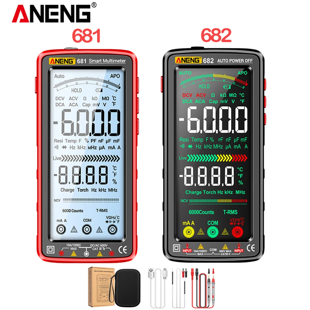 ANENG-681-682-Smart-Rechargeable-Multimeter-AC-DC-Voltage-Tester ...