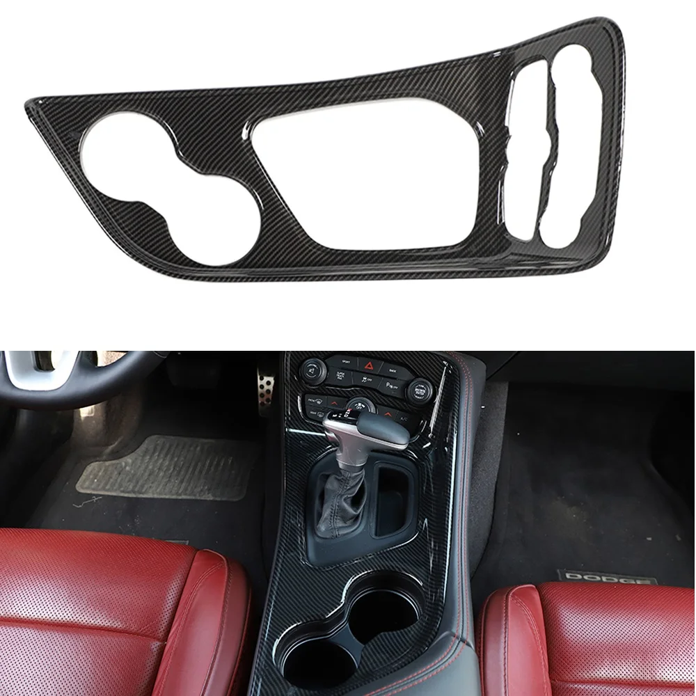 Car-Gear-Shift-Panel-Decorative-Cover-Decal-Trim-for-Dodge-Challenger ...