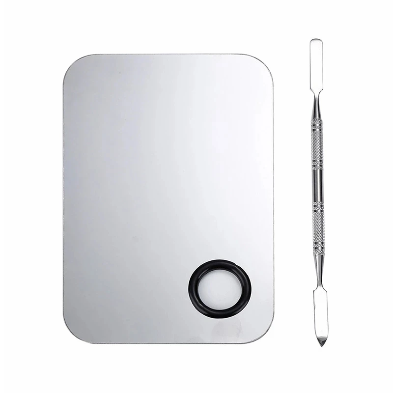 Stainless Steel Makeup Mixer Nail Art Polish Mixing Plate Foundation ...