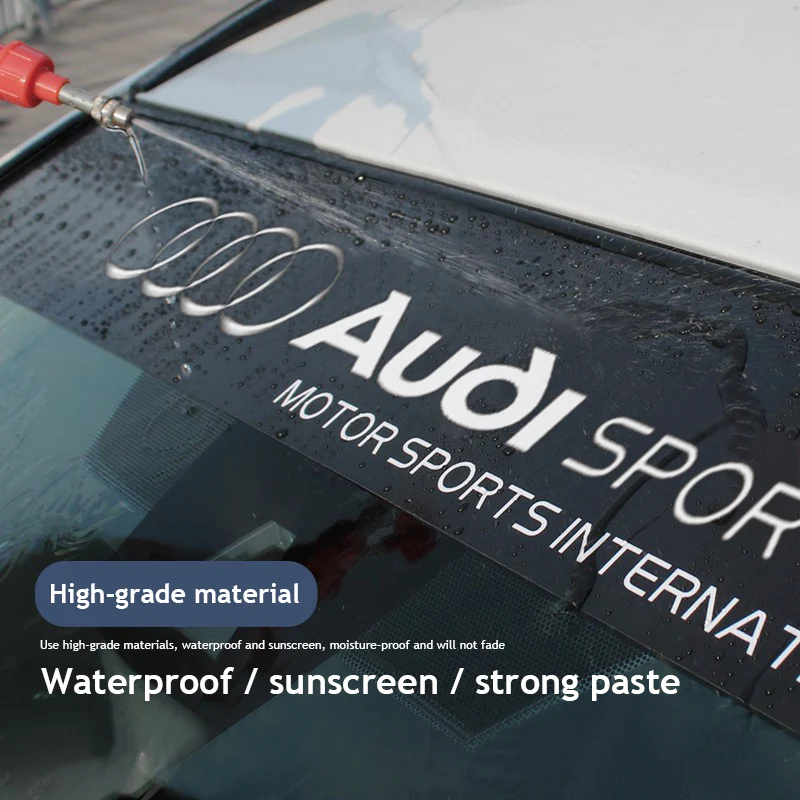 Car-Front-Rear-Windshield-Decal-Sticker-Decoration-For-Audi-Quattro-A3 ...