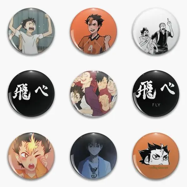 Noya-Crying-Haikyuu-y-Tanaka-Fly-White-Soft-Button-Pin-personalizable ...