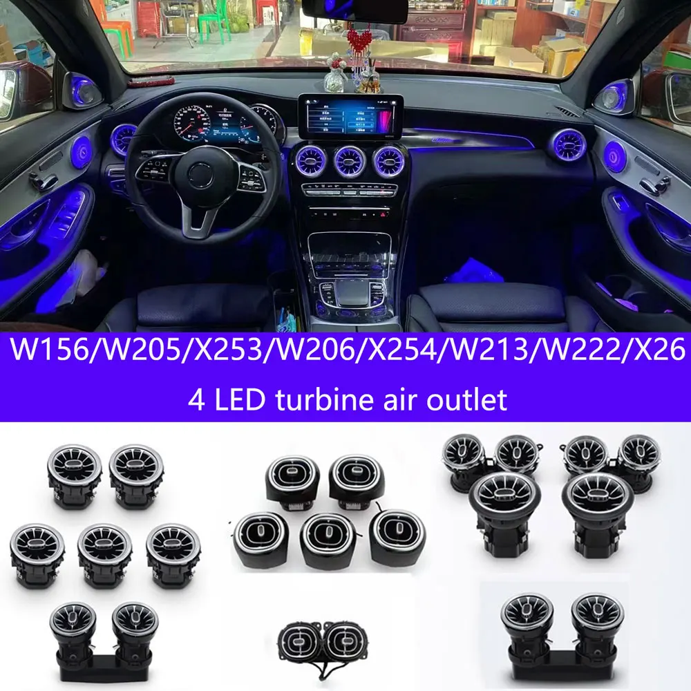 Turbine-Nozzle-Ambient-Light-For-Mercedes-Benz-C-GLC-E-S-G-W205-X253 ...