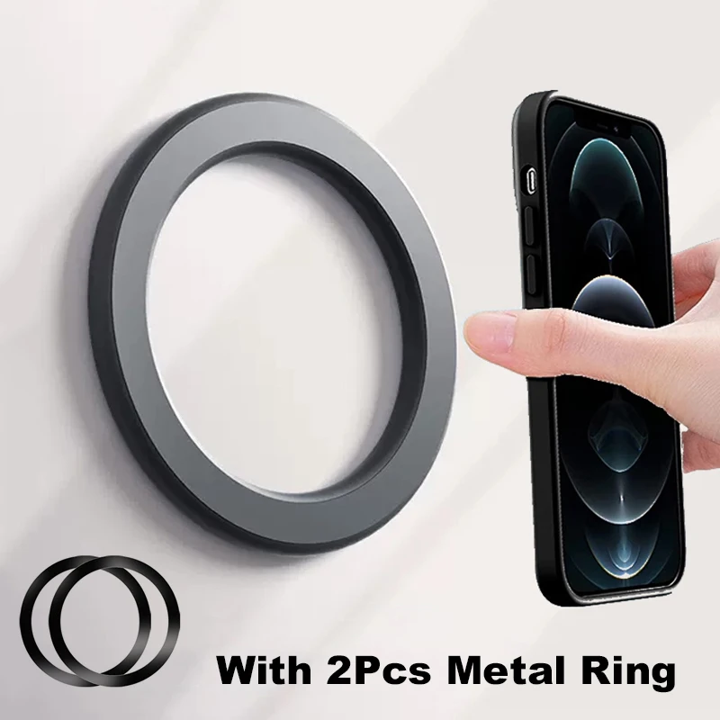 Magnetic-Ring-Holder-For-iPhone-14-13-12-Magnet-Wall-Mobile-Phone ...