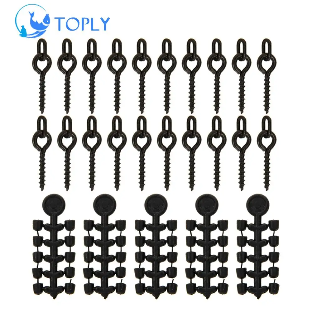 Toply 50 Stuks Rubber Kralen Voor Karper Vis Haak Karpervissen ...