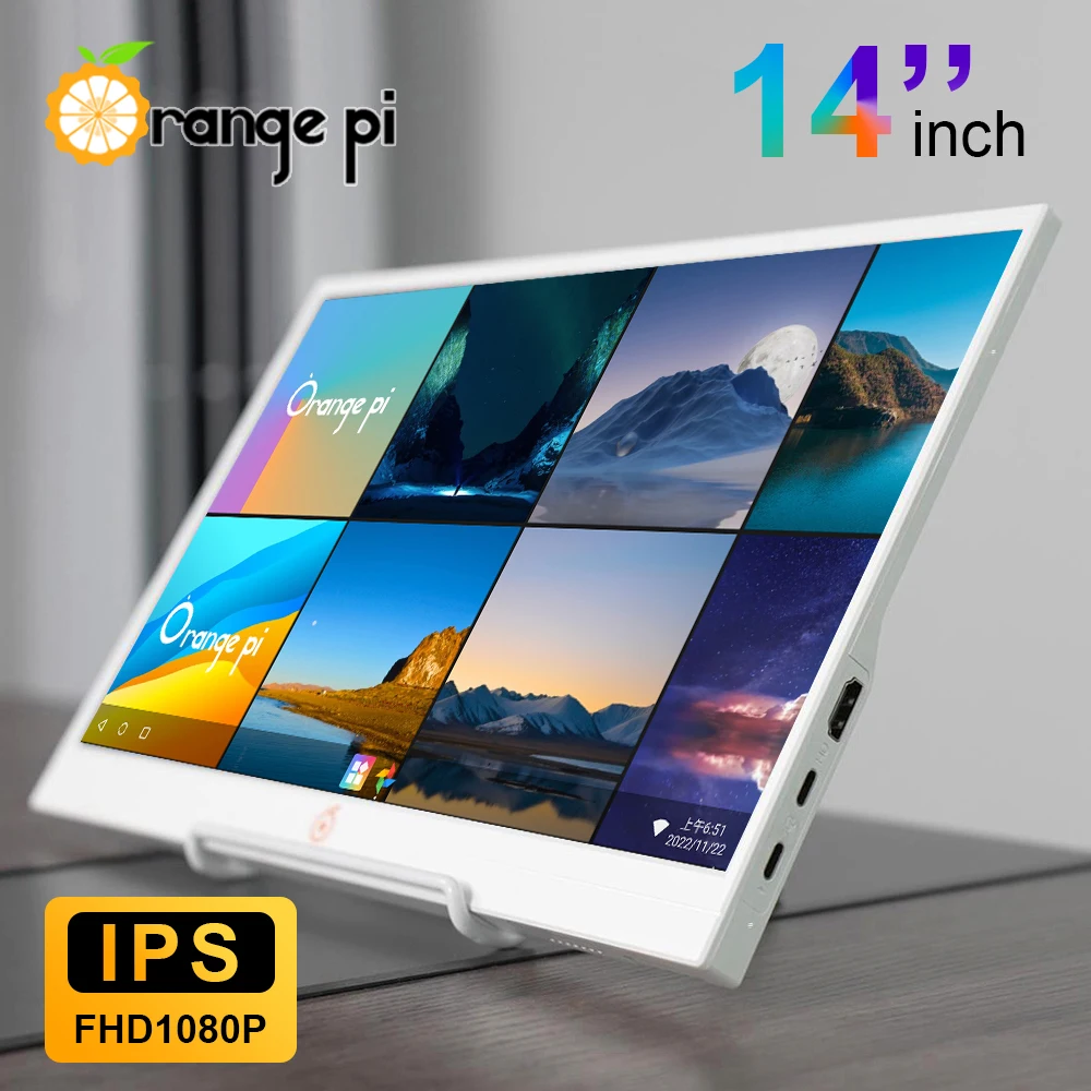14 Inch Portable Monitor 1080P IPS Panel Type-C HDMI Compatible Display ...