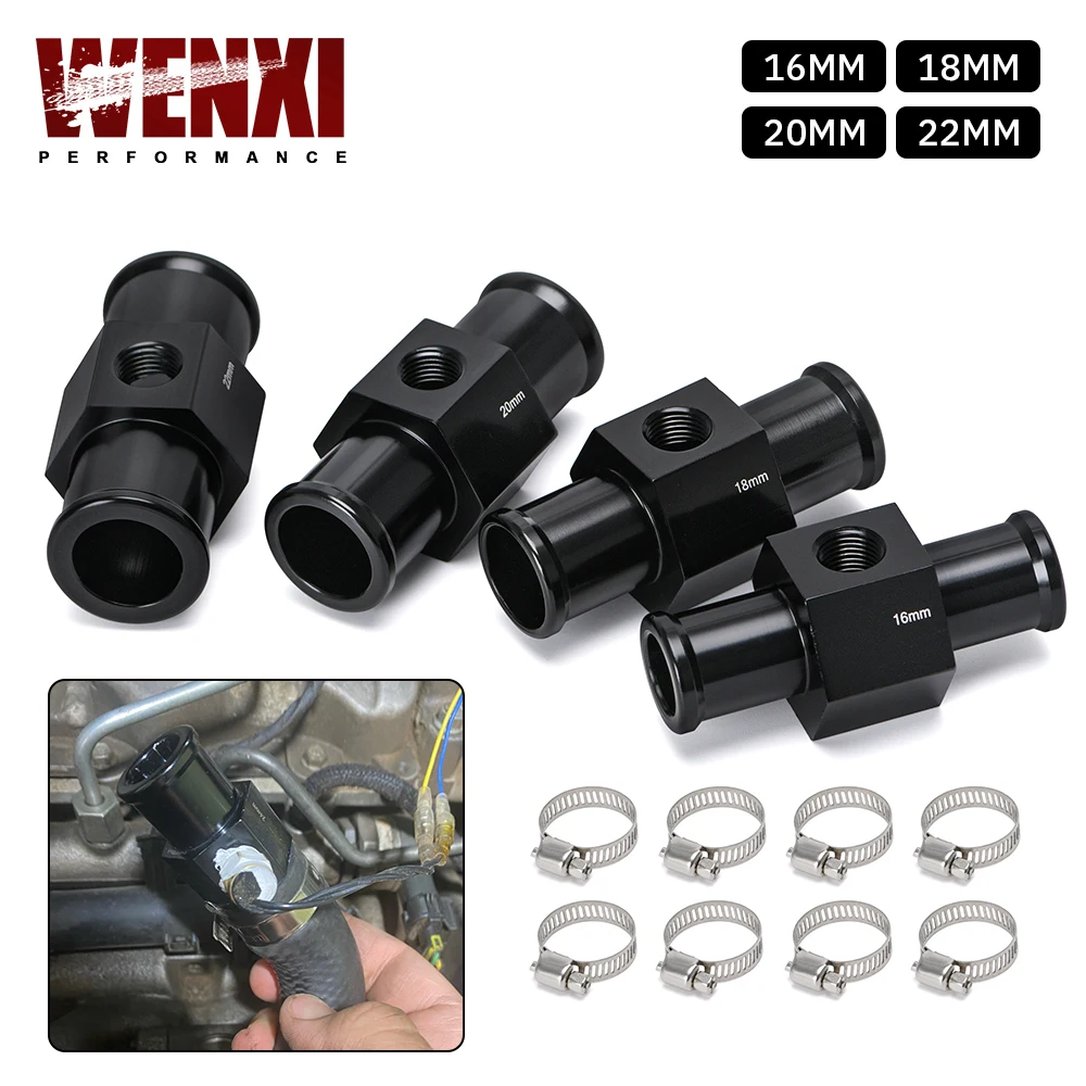 Black-Water-Temp-Gauge-Radiator-Temperature-Water-Temp-Joint-Pipe ...