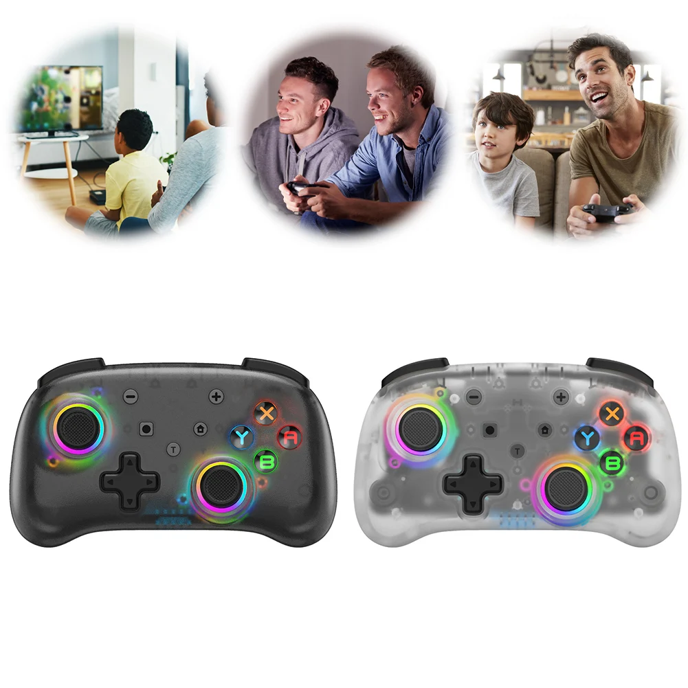 Wireless-BT-RGB-Glowing-Gamepad-Support-Vibration-Wake-up-Function-Game ...