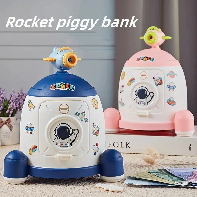 Proje-o-inteligente-Rocket-Piggy-Bank-com-desenhos-animados-adesivos ...