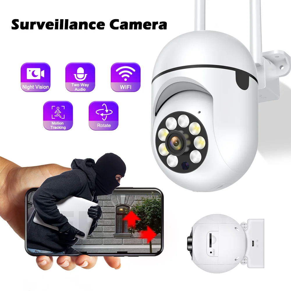 3MP-1-2-4PCS-PTZ-Wifi-Camera-Security-Smart-IP-Outdoor-CCTV ...