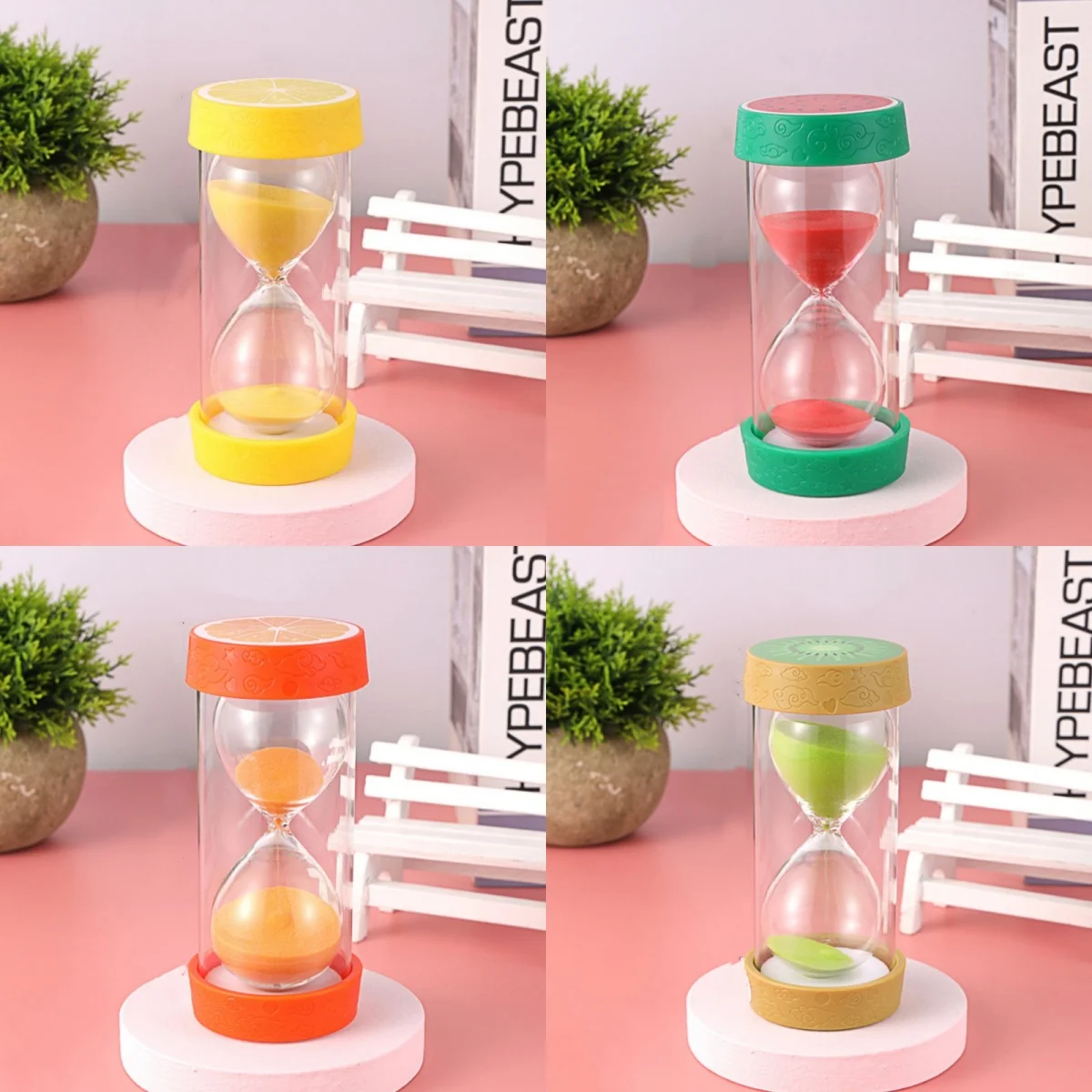 Four-Types-Of-Fruit-Patterns-Hourglass-Lemon-Sandglass-Mini-Anti-Fall ...