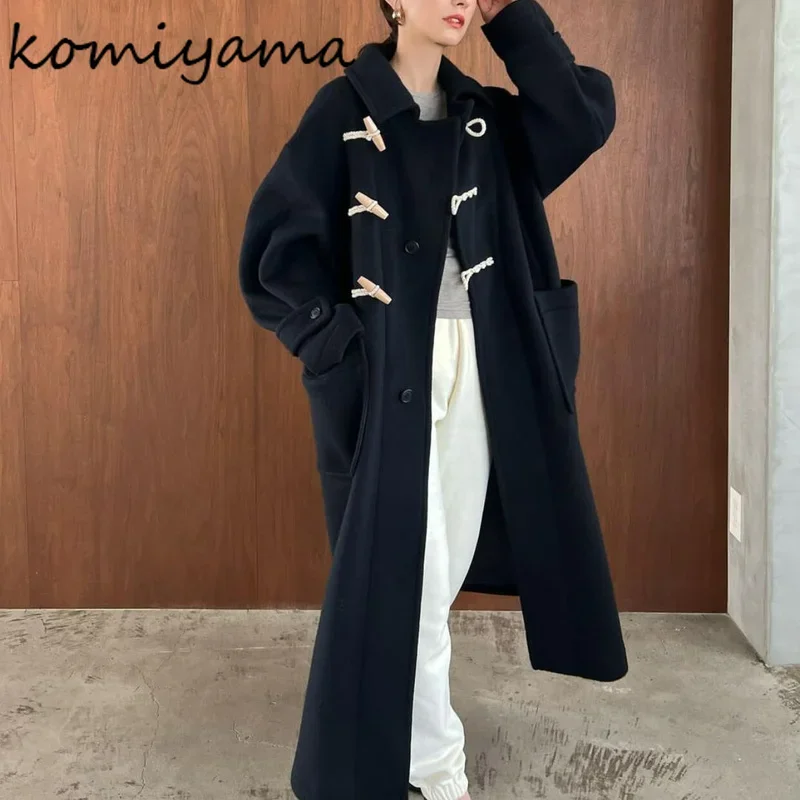 Komiyama-Japanses-Loose-High-Level-Horn-Button-Jackets-Wool-Blended ...