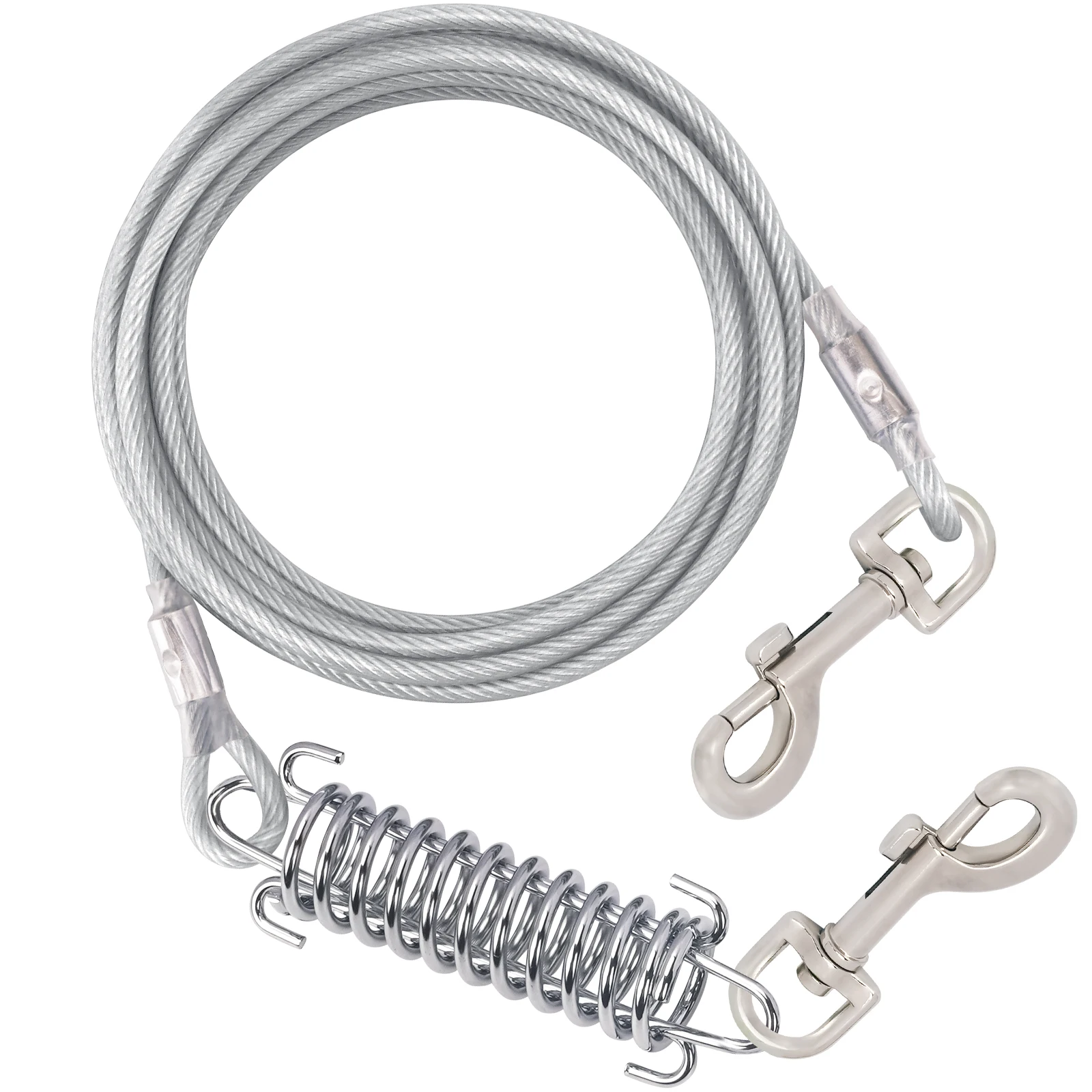 Practical-Lengthen-Steel-Wire-Dog-Ropes-Chain-Dog-Walking-Rope-Outdoor ...