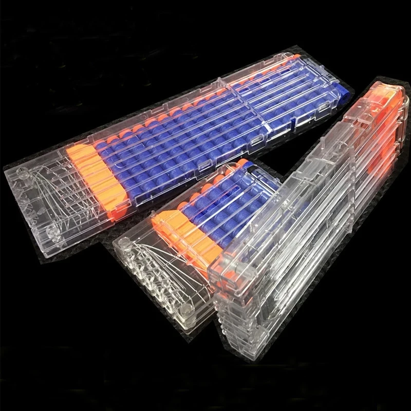 Transparent-White-Universal-Reload-Clip-6-12-18-Rounds-for-Nerf ...