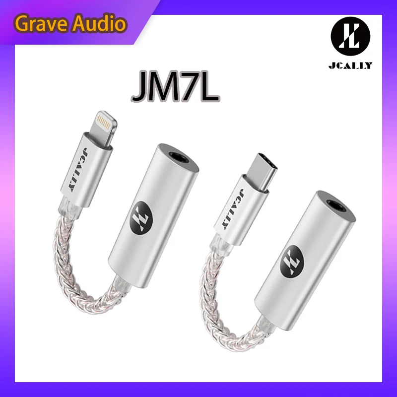 Jcaly JM7 lightning DAC/ USB tipo C a 3,5mm Cable de Audio Digital DAC ...