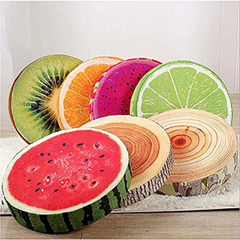 Cute-Round-Woods-Grain-Soft-Plush-Chair-Seat-Cushion-Pillow-Home-Car ...