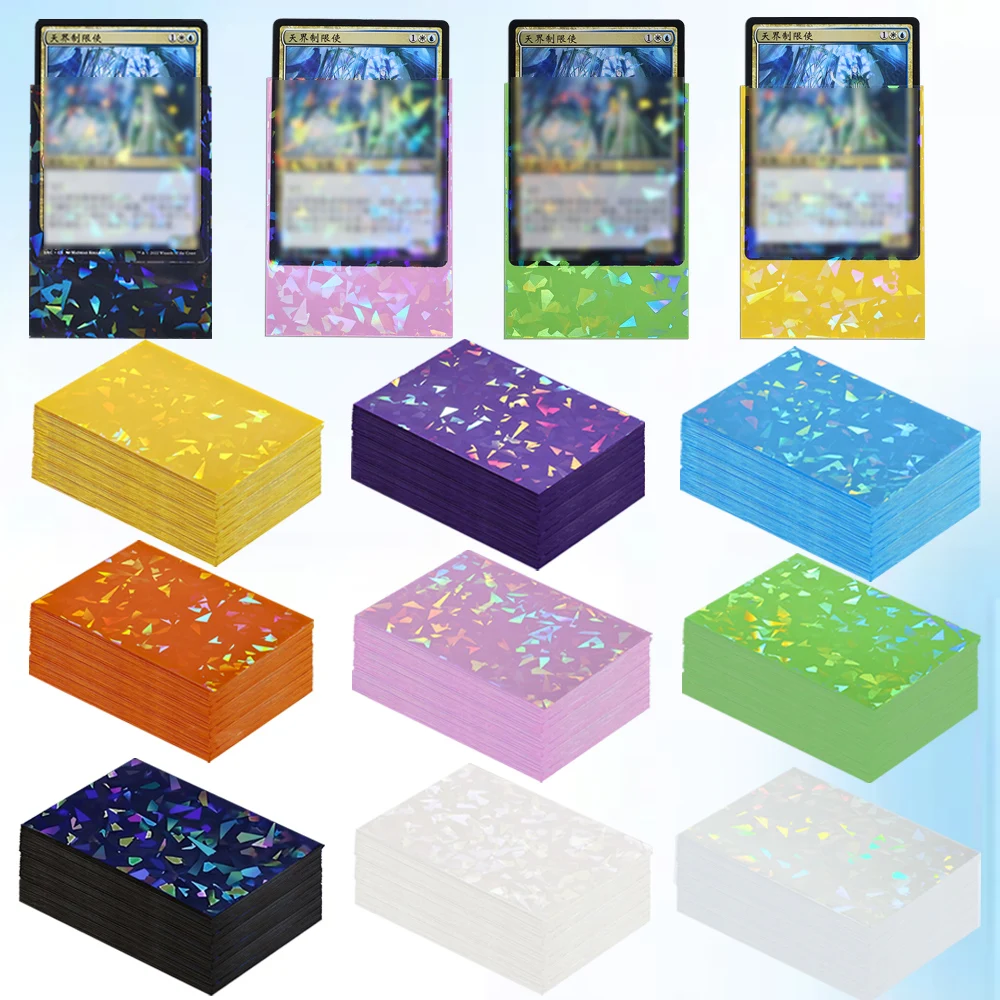60Pcs/pack 66*91mm Holographic Photocards Protector Cards Sleeves ...
