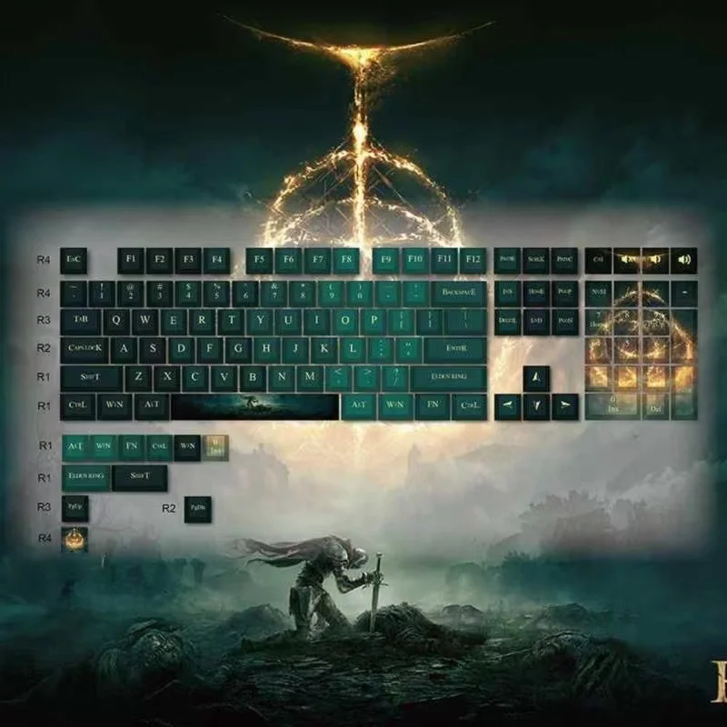 119-Keys-PBT-Keycaps-Cherry-Profile-Elden-Ring-Dye-Sublimation ...