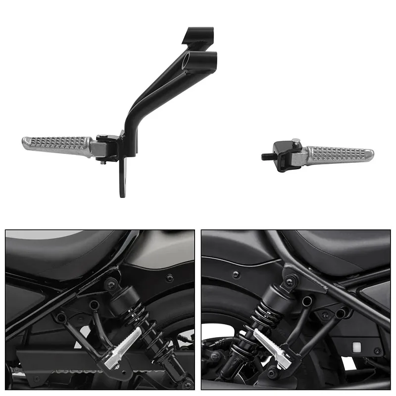 Rear-Passenger-FootRests-Footpegs-Rests-For-Honda-Rebel-CMX300-CMX500 ...