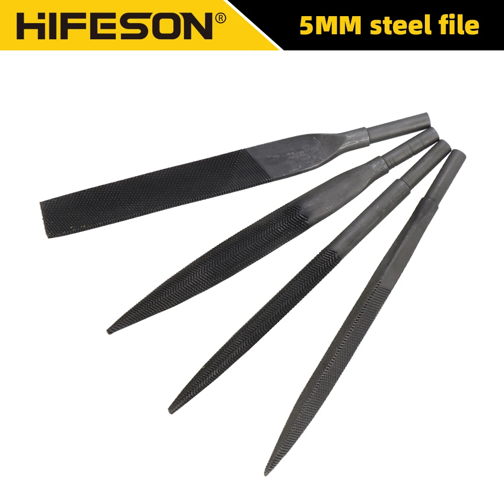 4pcs/lot 5mm Files Air File Bit Flat File Polishing Grinding Bits For ...