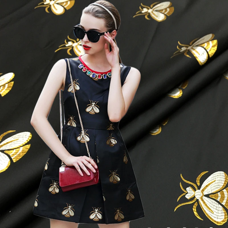 Brocade Jacquard Fabric Spring Autumn Winter Dress Windbreaker Children ...